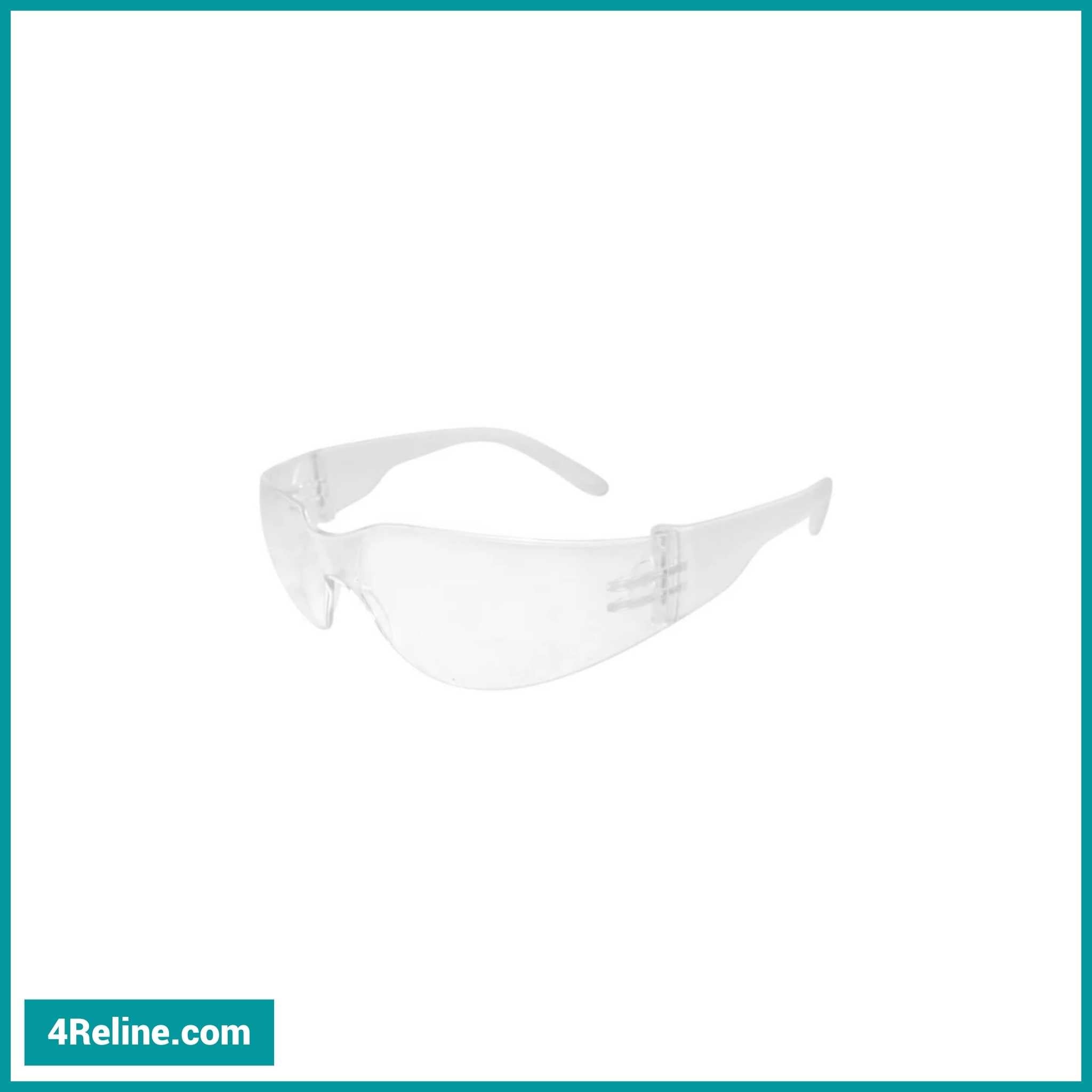 Clear Basic Safety Glasses | Lightweight, EN 166 Certified – 4reline ...